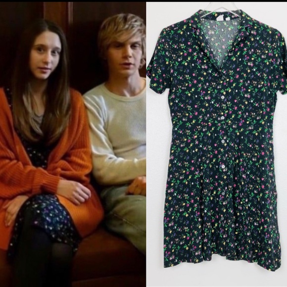 Dresses | Aso Violet Harmon In Ahs Black Floral Dress American Horror Story | Poshmark